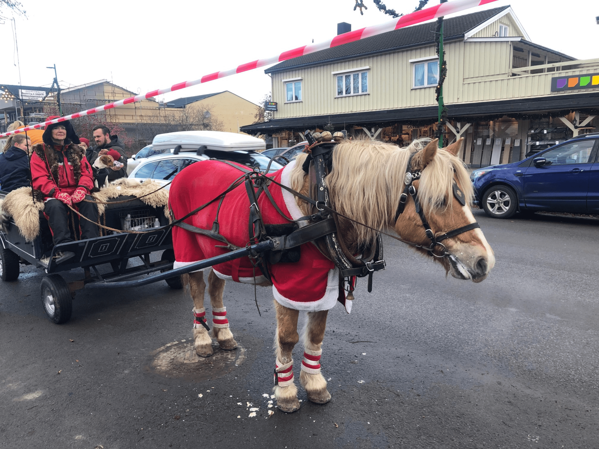 Flisa sentrum er lyssatt og klar for å sette folk i julestemning ...